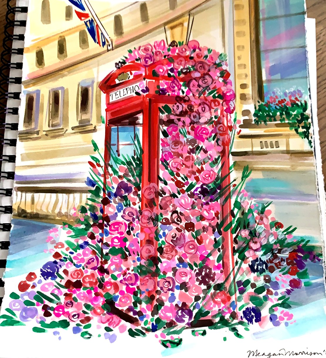 Join the TWD Live Paint Class: LONDON IN BLOOM Saturday, August 8 ...
